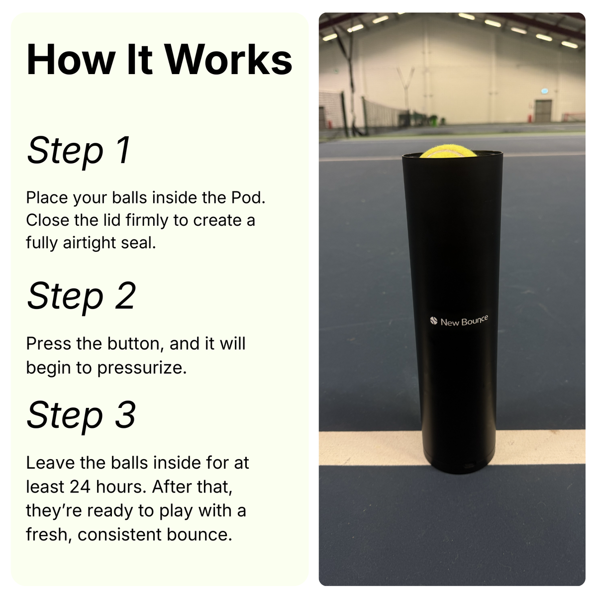 The Pressure Pod - For Tennis & Padel – New Bounce